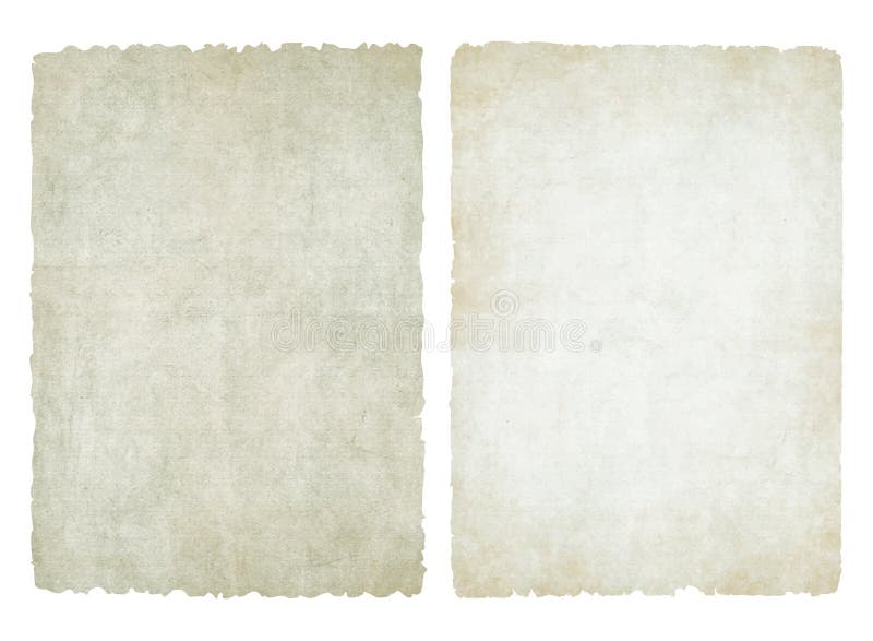 Vintage Old Paper Torn Textures. Antique Worn Ripped Parchment ...