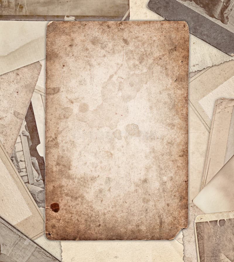 Vintage Old Photos Border Isolated Stock Photo - Image of empty ...