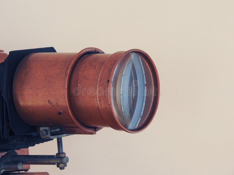 Vintage projector lens stock photo. Image of people - 124425634