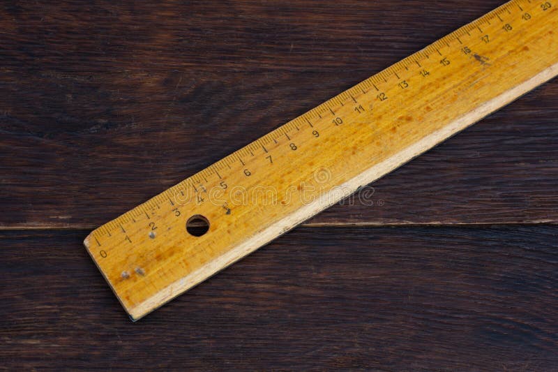 Vintage old school ruler stock image. Image of instrument - 302129285