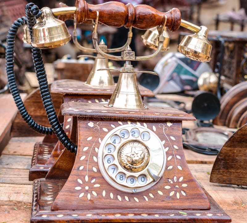 Vintage old telephone stock image. Image of aged, connect - 47429187