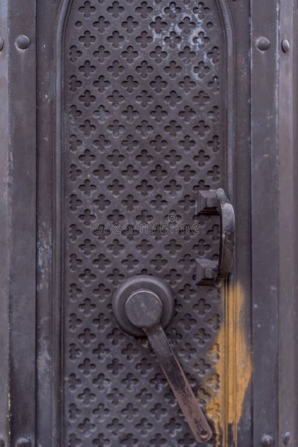 Vintage Old Wooden Door. Ancient Wooden Door. Stock Image - Image of ...