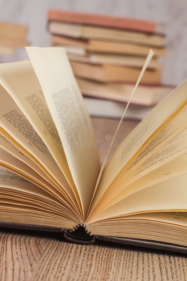 One open book stock photo. Image of information, desk - 105243562