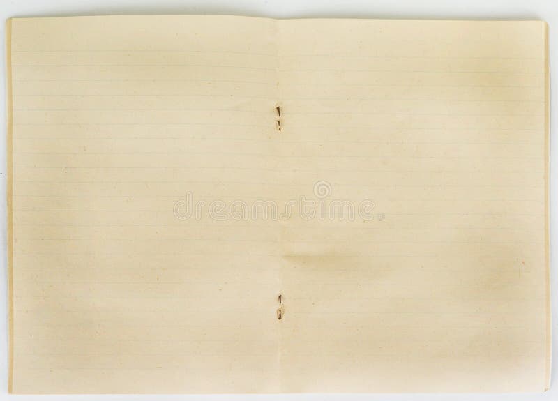 Vintage Open Notebook with Square Pages. Graf Notepad Stock Image ...