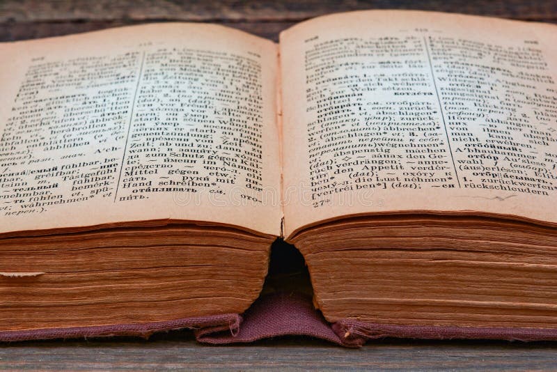 Old dictionary book stock image. Image of russian, library - 49330029