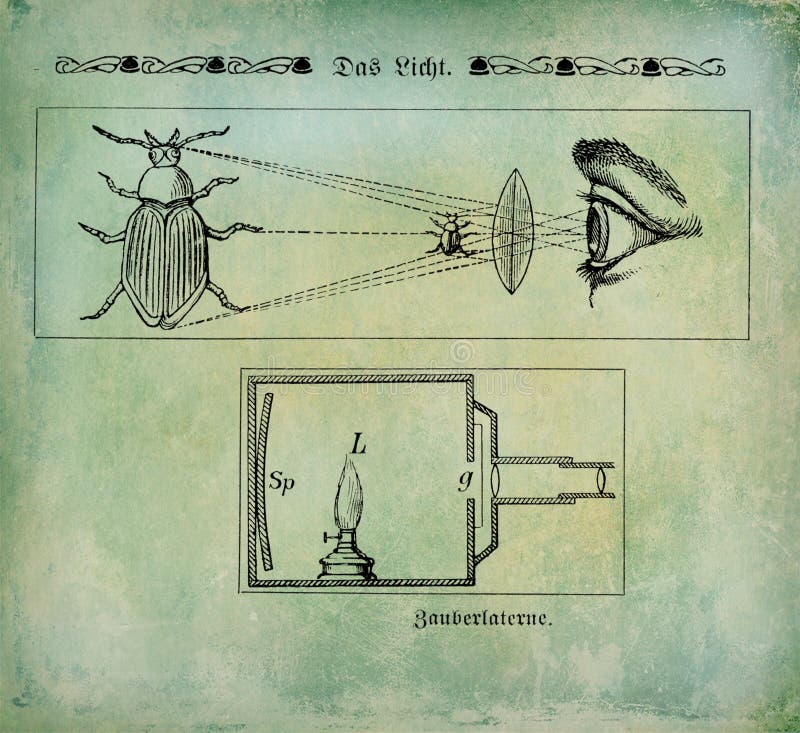 Vintage optics stock illustration. Illustration of insect - 25169204