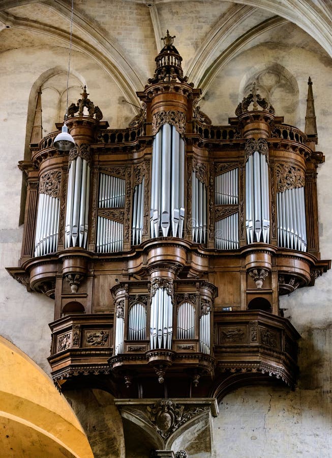 Vintage Orgel in Der Kathedrale Stockbild - Bild von kapelle, muster ...