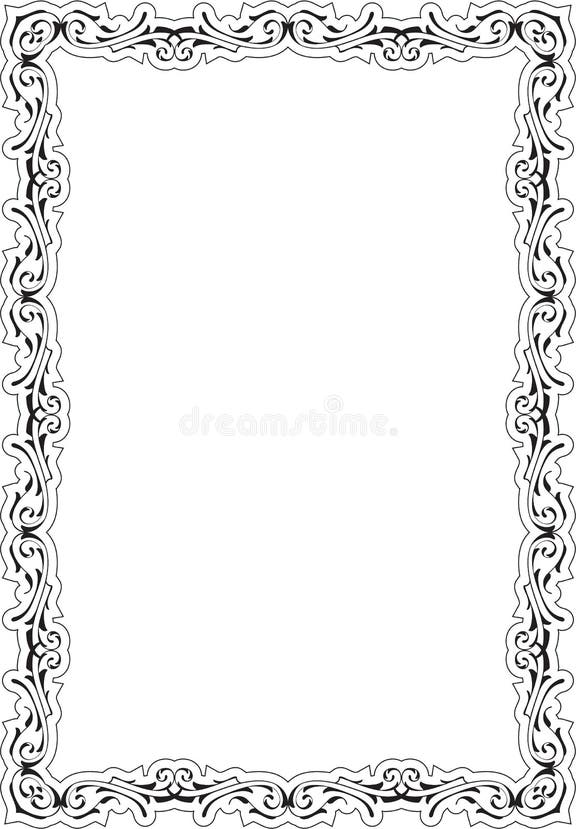 Vintage orient frame stock vector. Illustration of decor - 59260181