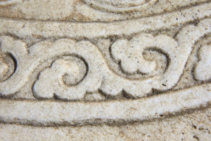 Vintage Ornament on the Stone. Close-up Seamless Texture. Stone Texture ...