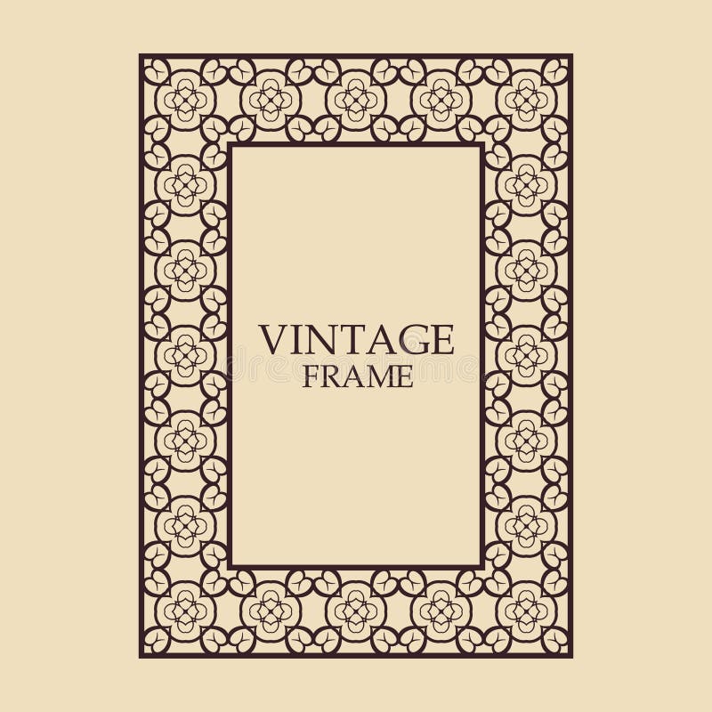 Vintage ornamental frame stock vector. Illustration of menu - 116031366