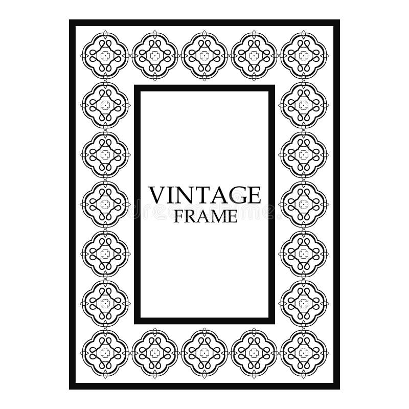 Vintage ornamental frame stock vector. Illustration of pattern - 116043635