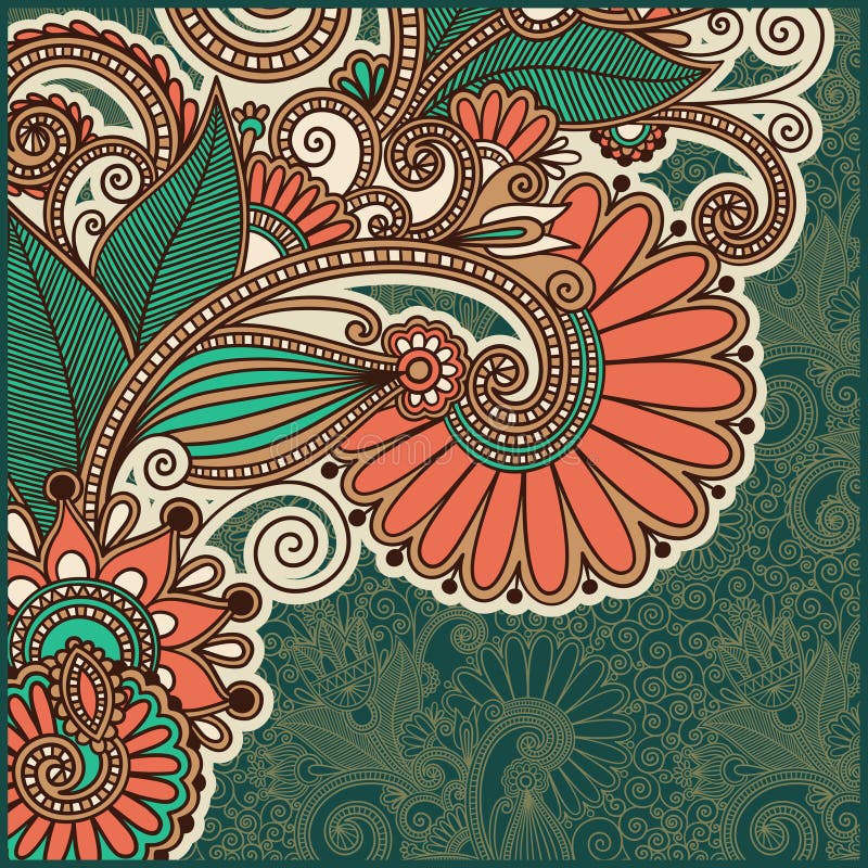 Vintage Ornamental Template Stock Vector - Illustration of grunge ...