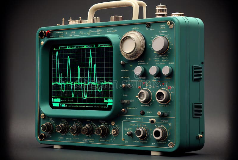 Vintage Oscilloscope, Retro Electrical Device, Generative AI ...