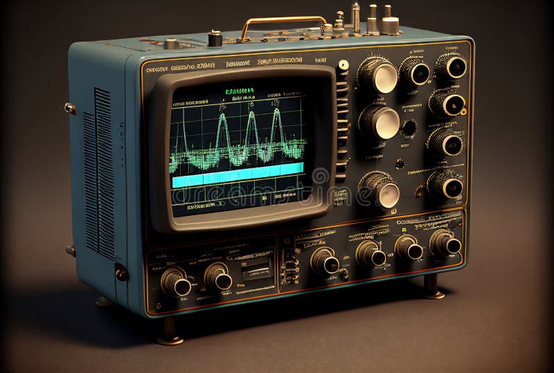 Vintage Oscilloscope, Retro Electrical Device, Generative AI ...
