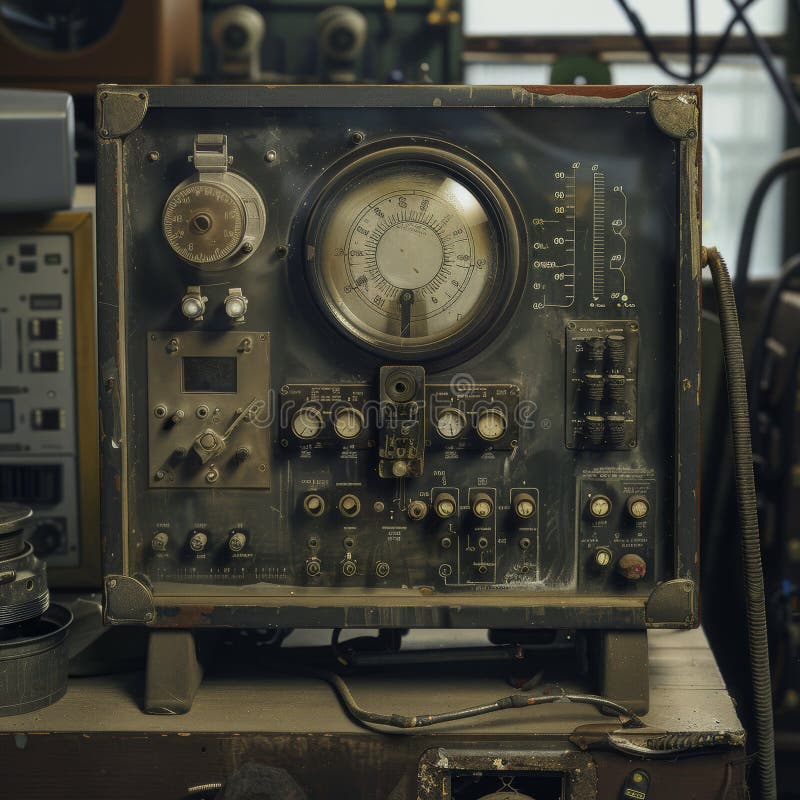 Vintage Oscilloscope, Retro Electrical Device, Generative AI ...