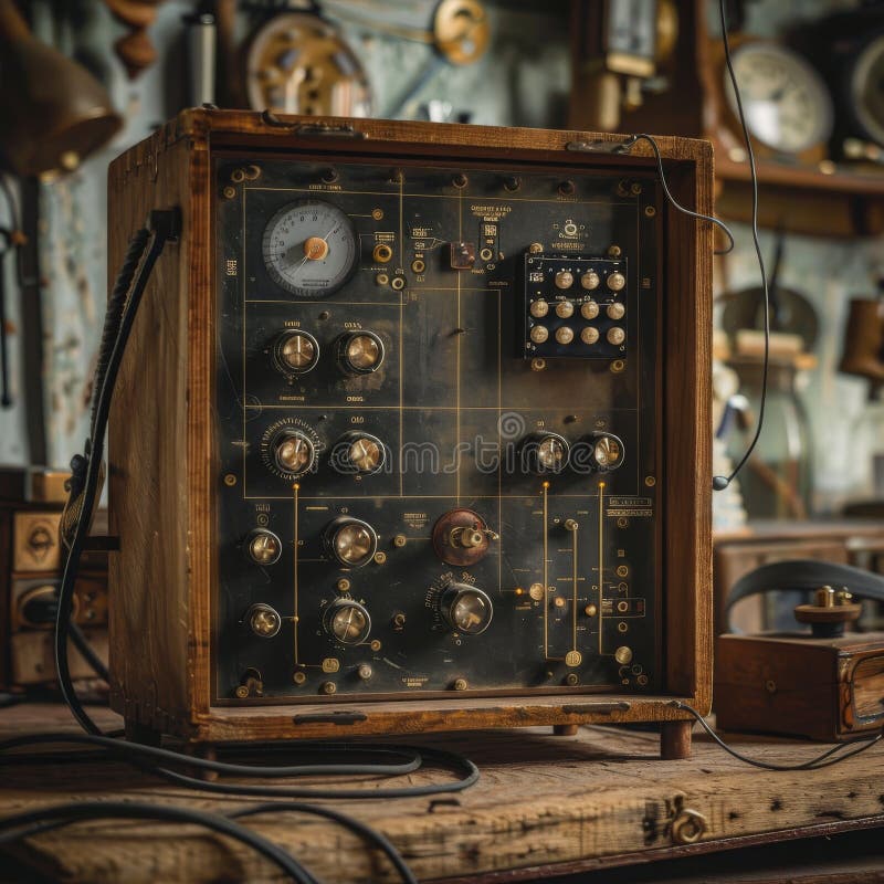 Vintage Oscilloscope, Retro Electrical Device, Generative AI ...