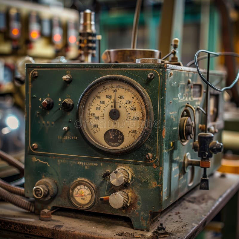 Vintage Oscilloscope, Retro Electrical Device, Generative AI ...