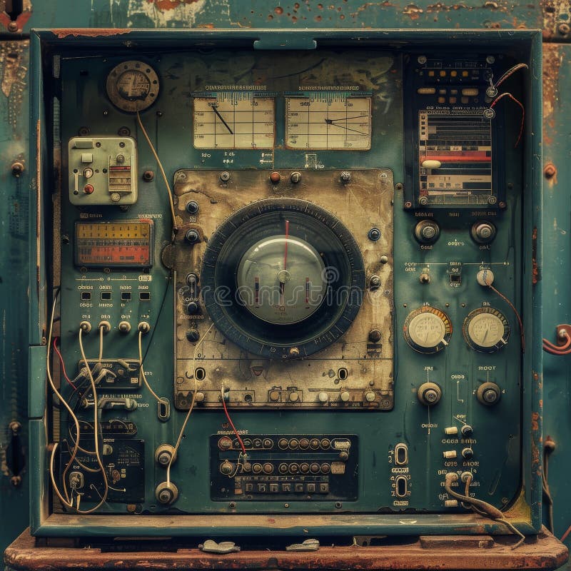 Vintage Oscilloscope, Retro Electrical Device, Generative AI ...