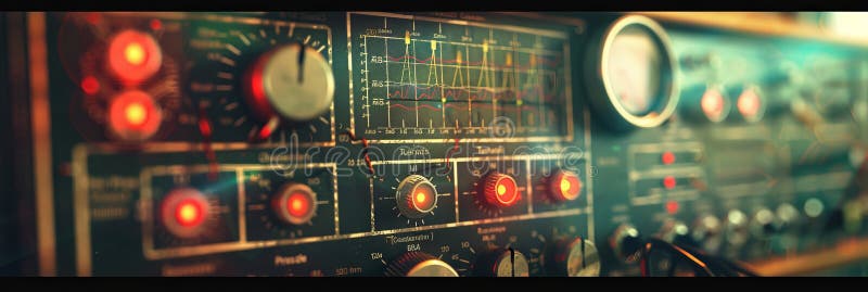 Vintage Oscilloscope, Retro Electrical Device, Generative AI ...
