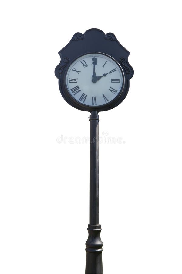 Vintage outdoor Clock stock photo. Image of needle, aged - 25359222