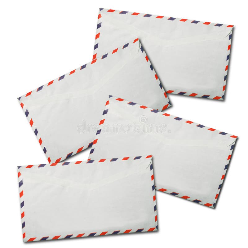 Vintage Packet for Correspondence Stock Image - Image of photograph ...