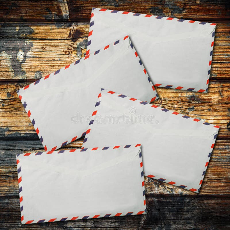 Vintage Packet for Correspondence Stock Photo - Image of retro ...