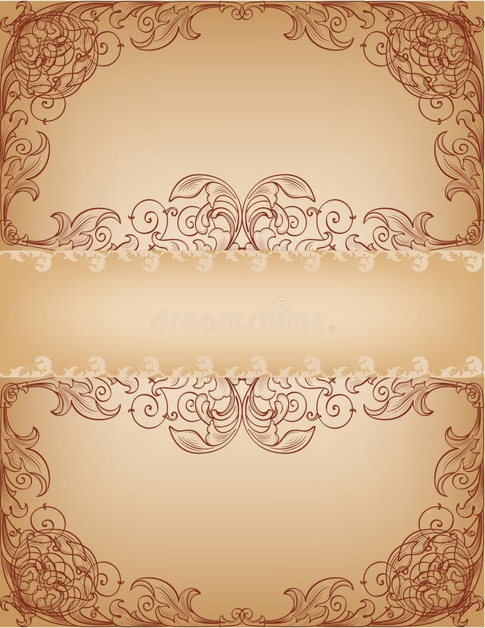 The vintage page stock vector. Illustration of burgundy - 22774146