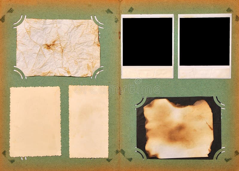 Vintage page photo album stock image. Image of grunge - 16242057