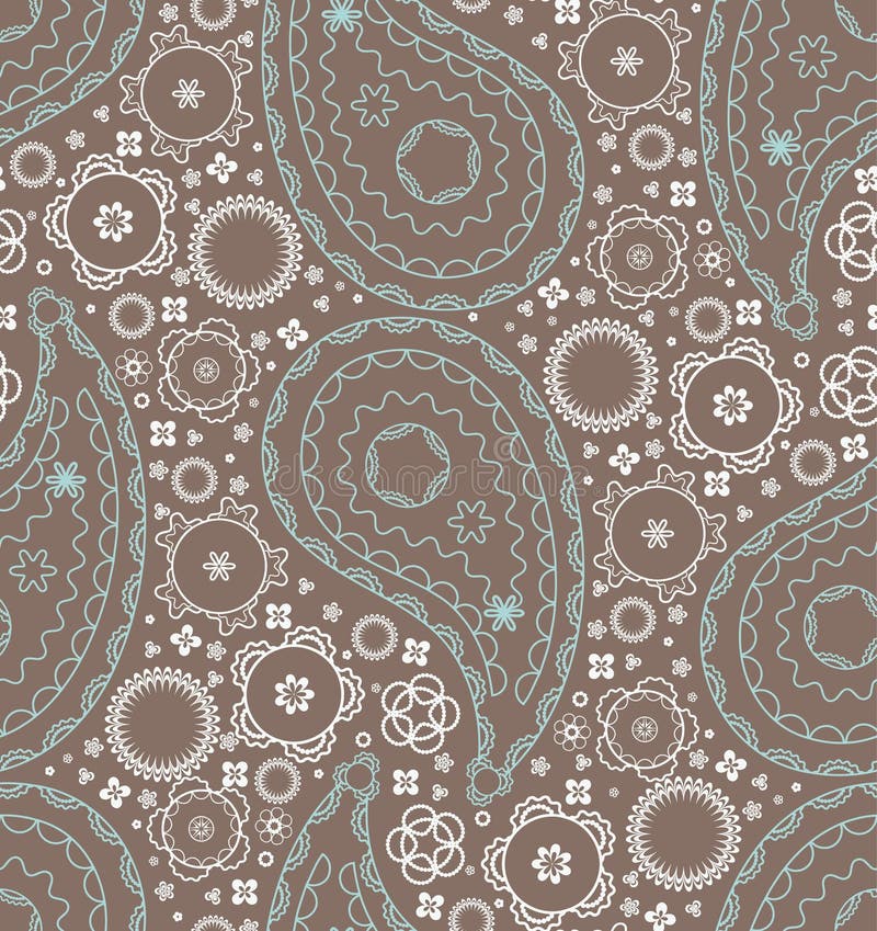 Vintage paisley pattern stock vector. Illustration of leaf - 23528683