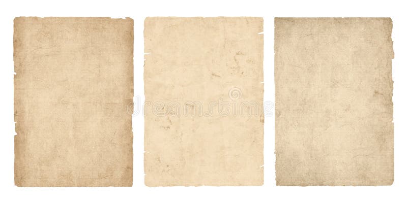 Vintage Old Paper or Parchment with Ripped Edges. Antique Worn Paper ...