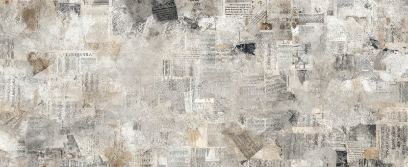 The Vintage Paper Collage with Textured Abstract Layers and Neutral ...