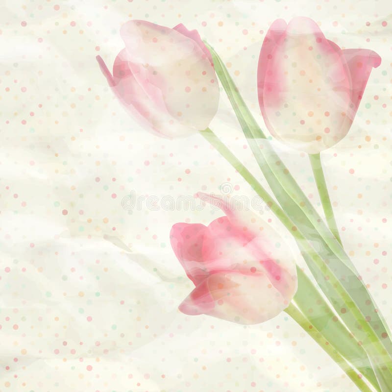 Vintage Paper Flowers Template. EPS 10 Stock Vector - Illustration of ...