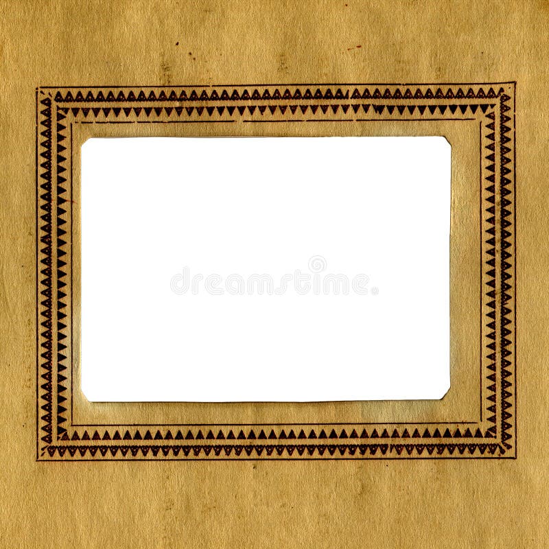 Vintage Paper with a Frame stock image. Image of object - 47201321