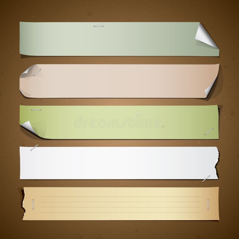 Vintage Paper Long Collections Design Stock Vector - Illustration of ...