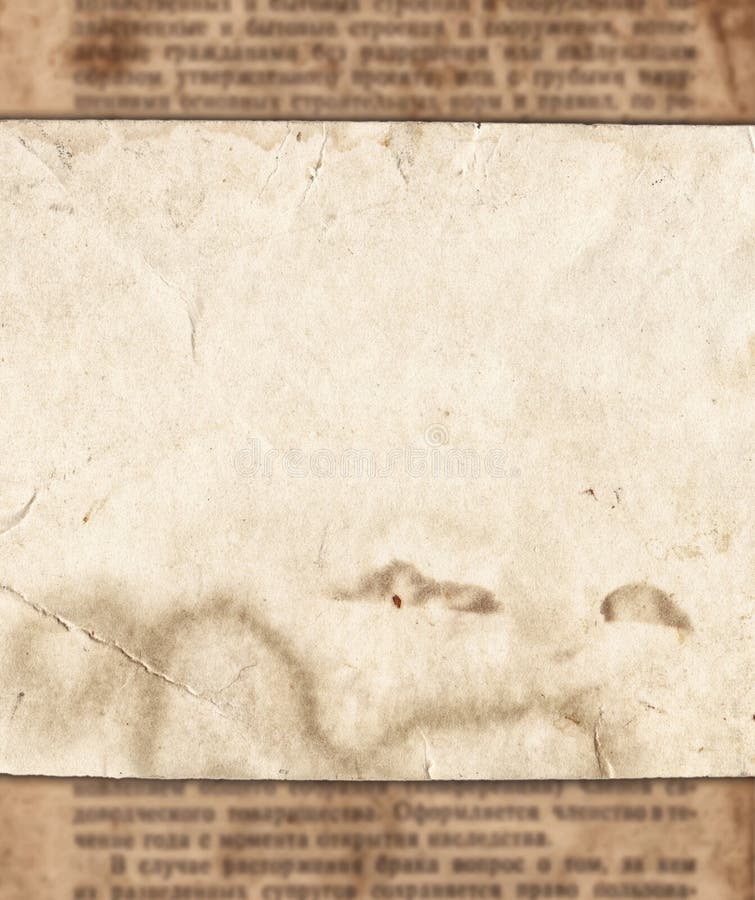 Vintage Paper on Old Newspaper Texture Background Stock Illustration ...