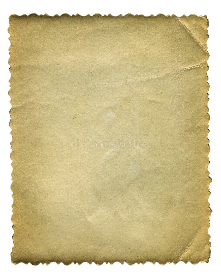 Vintage Paper Page Isolated Stock Photo - Image of abstract, outdated ...