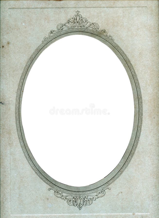Vintage elliptical frame stock image. Image of ornament - 2661431
