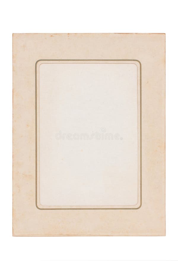 Vintage Paper Picture Frame. Stock Image - Image of camera, grunge ...