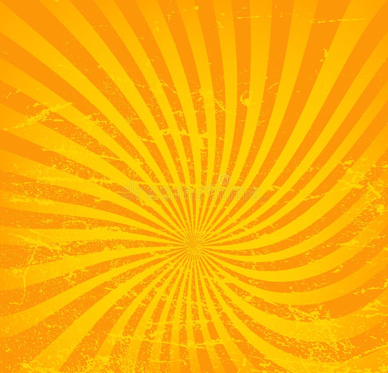 Vintage Paper, Retro Rays Background, Scratched Texture, Comic Clouds ...