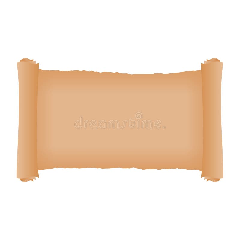 Vintage Paper Scroll Damaged Vector Stock Vector - Illustration of ...