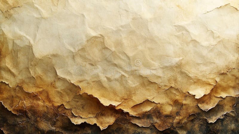 Vintage Paper Texture with Torn and Rugged Edges Stock Illustration ...