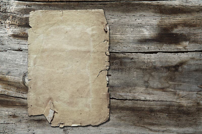 Vintage Paper on Wood Texture Stock Image - Image of natural ...