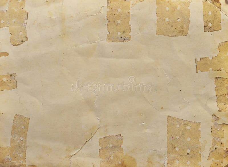 Vintage Parchment Backdrop with Taped Edges, Aged Paper Texture for ...