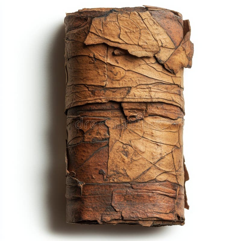 A Vintage Parchment is Unfolding on a Weathered Wooden Table ...