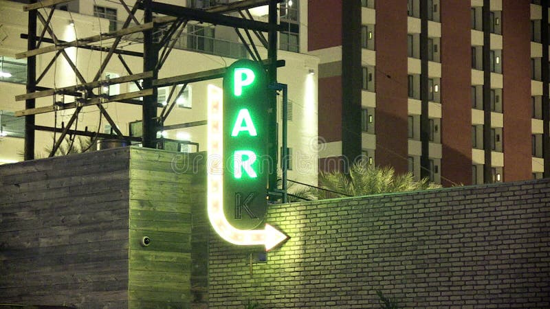 Vintage Parking Sign stock photo. Image of factory, building - 12349770