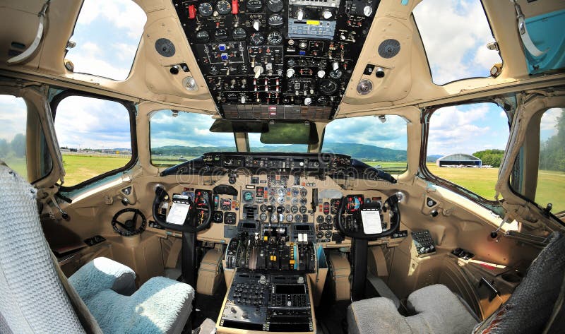 Vintage Passenger Jet Aircraft Cockpit Interior Stock Image - Image of ... Vintage Passenger Jet Aircraft Cockpit Interior Stock Image - Image of ...