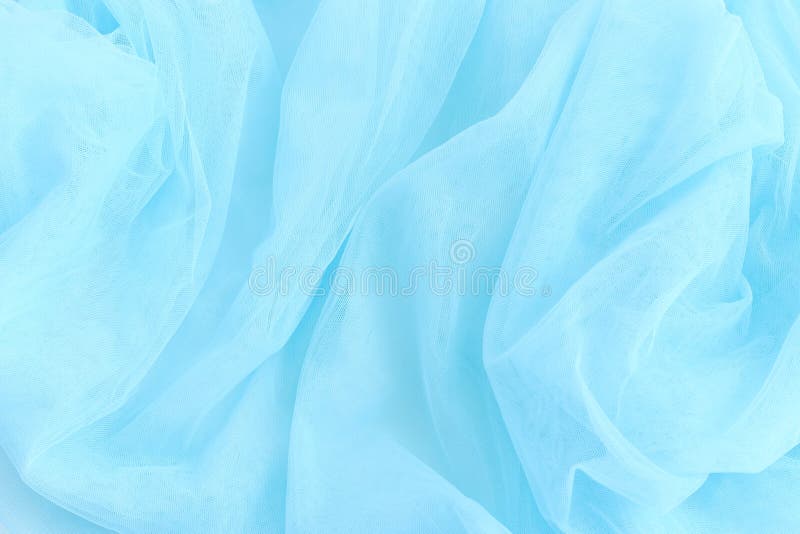 Vintage Pastel Blue Tulle Chiffon Texture Background Stock Image ...