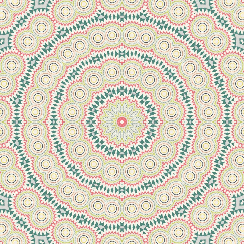 Vintage Pattern Abstract Symmetry Kaleidoscope. Design Texture Stock ...