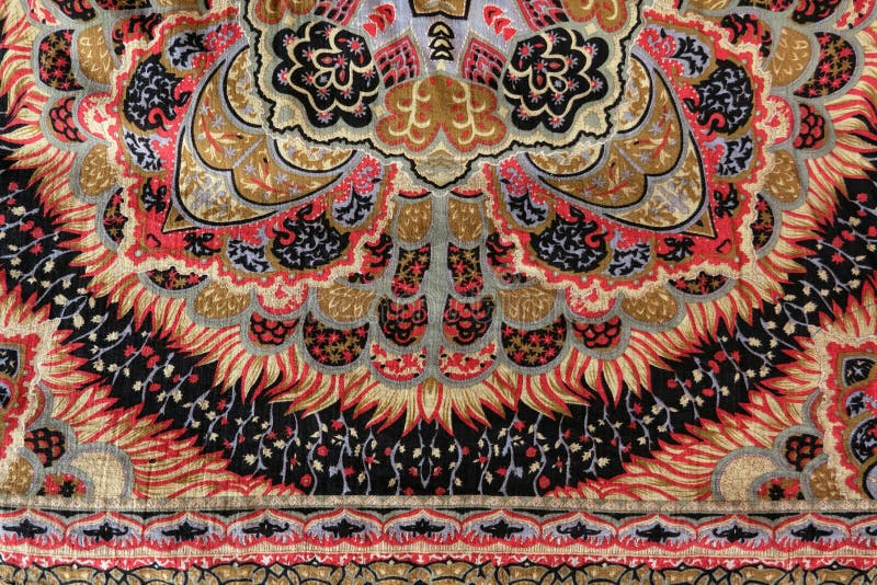 Vintage Gypsy Pattern Design Fabric Stock Image - Image of background ...