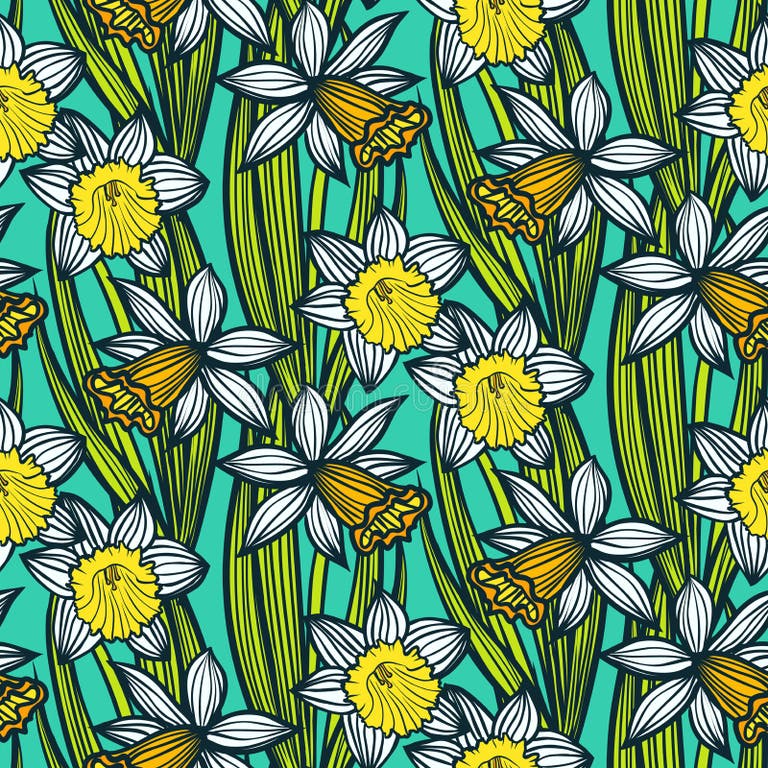 Daffodils Wallpaper Stock Illustrations 3739 Daffodils Wallpaper Stock Illustrations Vectors